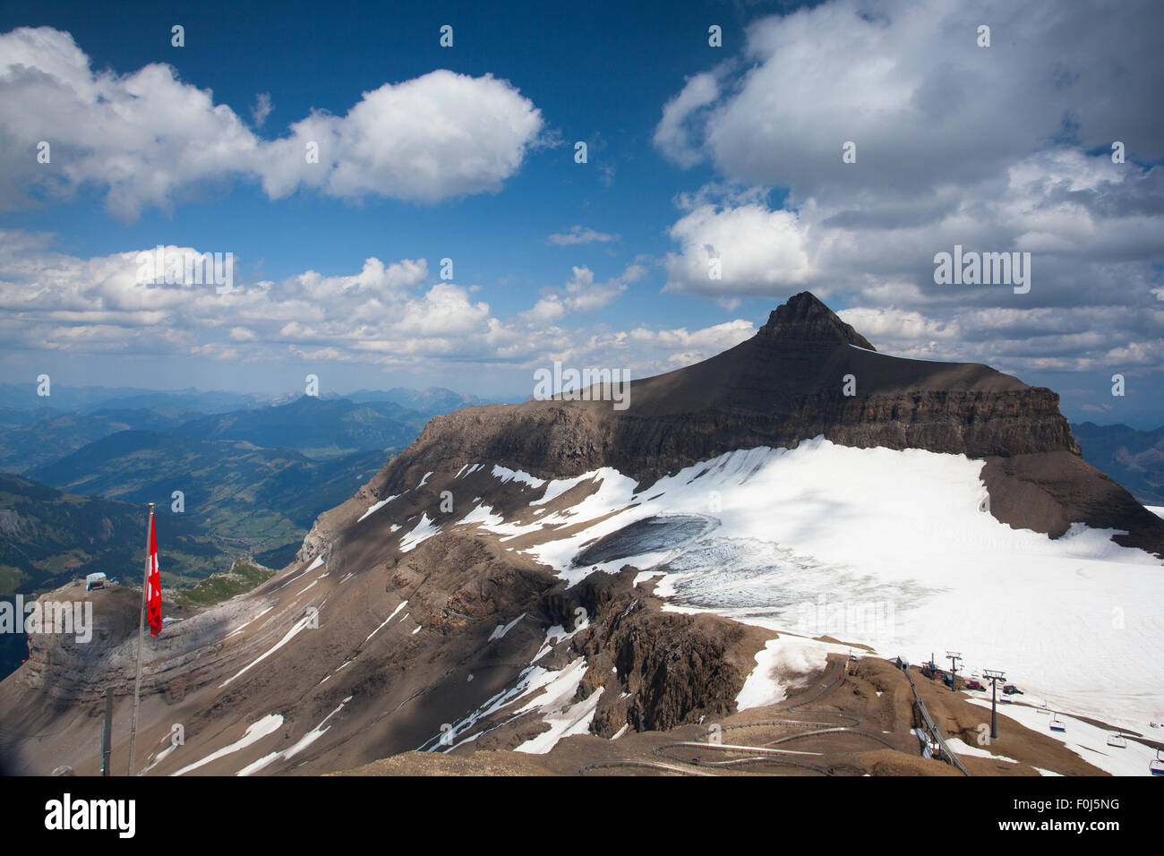 The high mountain near the Peak Walk bridge.Peak Walk is a pedestrian ...