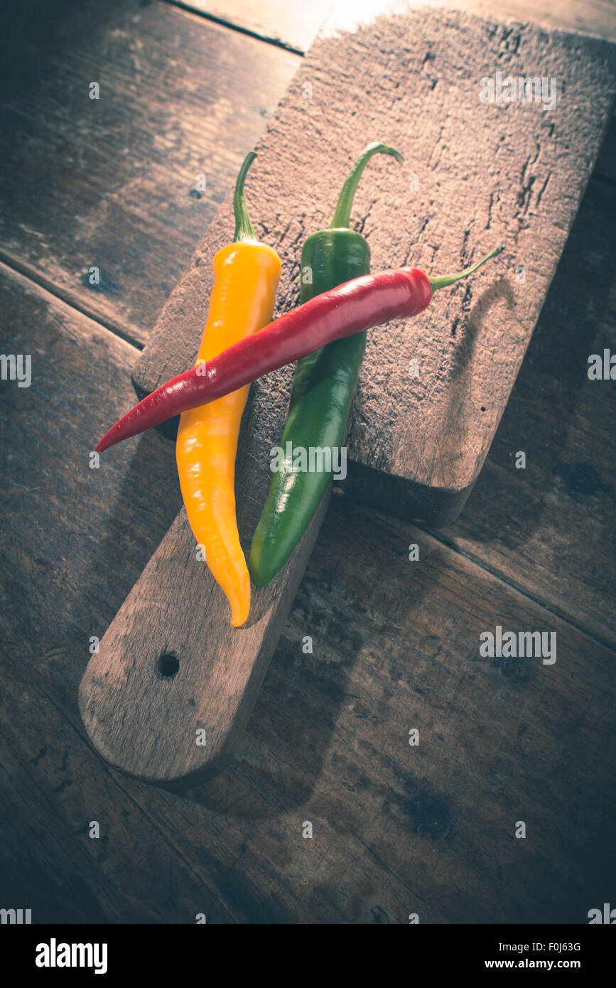 Red hot pepper on cutting hi-res stock photography and images - Alamy