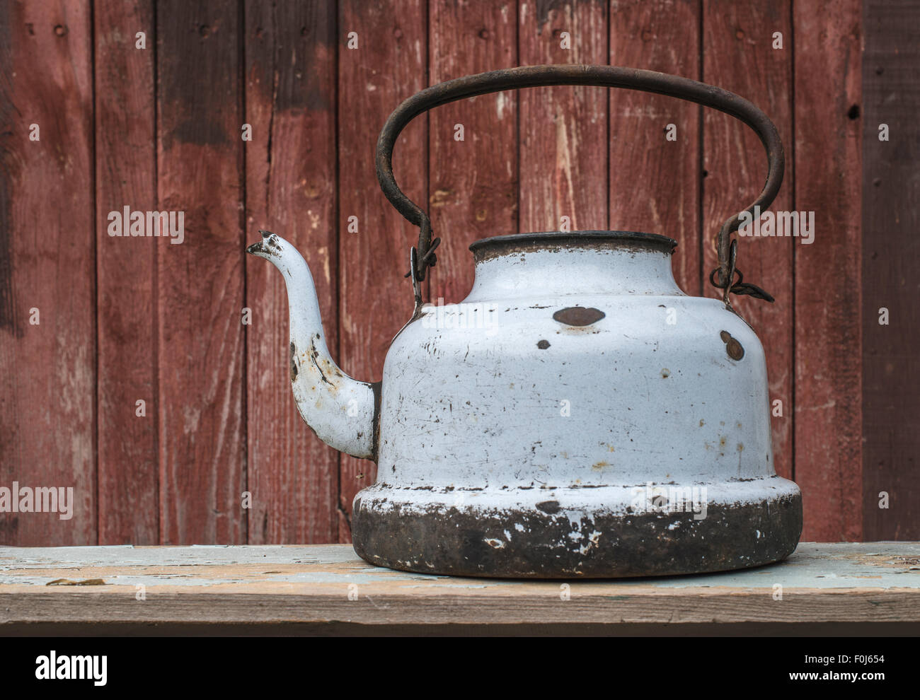 Old vintage metal teapot Stock Photo - Alamy