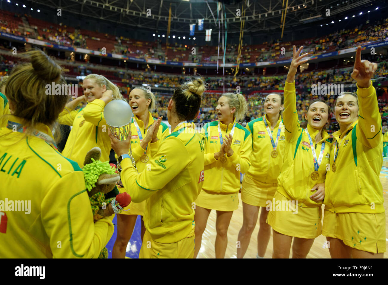 Sydney, Australia. 16th August, 2015. Australia won the Netball World ...