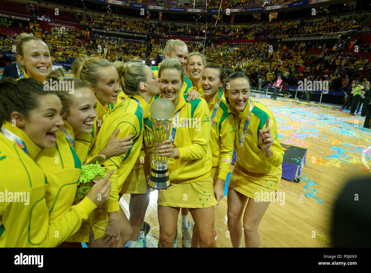 Sydney, Australia. 16th August, 2015. Australia won the Netball World ...