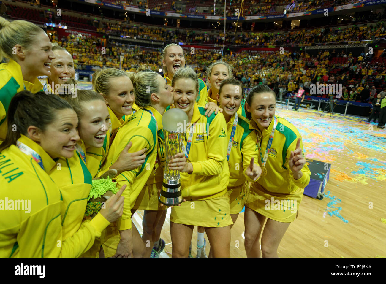Sydney, Australia. 16th August, 2015. Australia won the Netball World ...