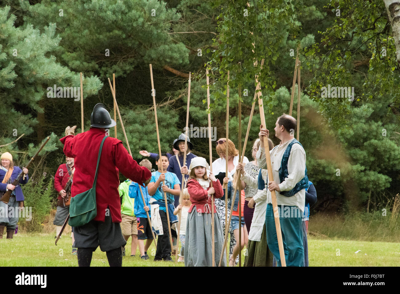 Children getting involved during a 1700 Yeomanry re-enactment at ...