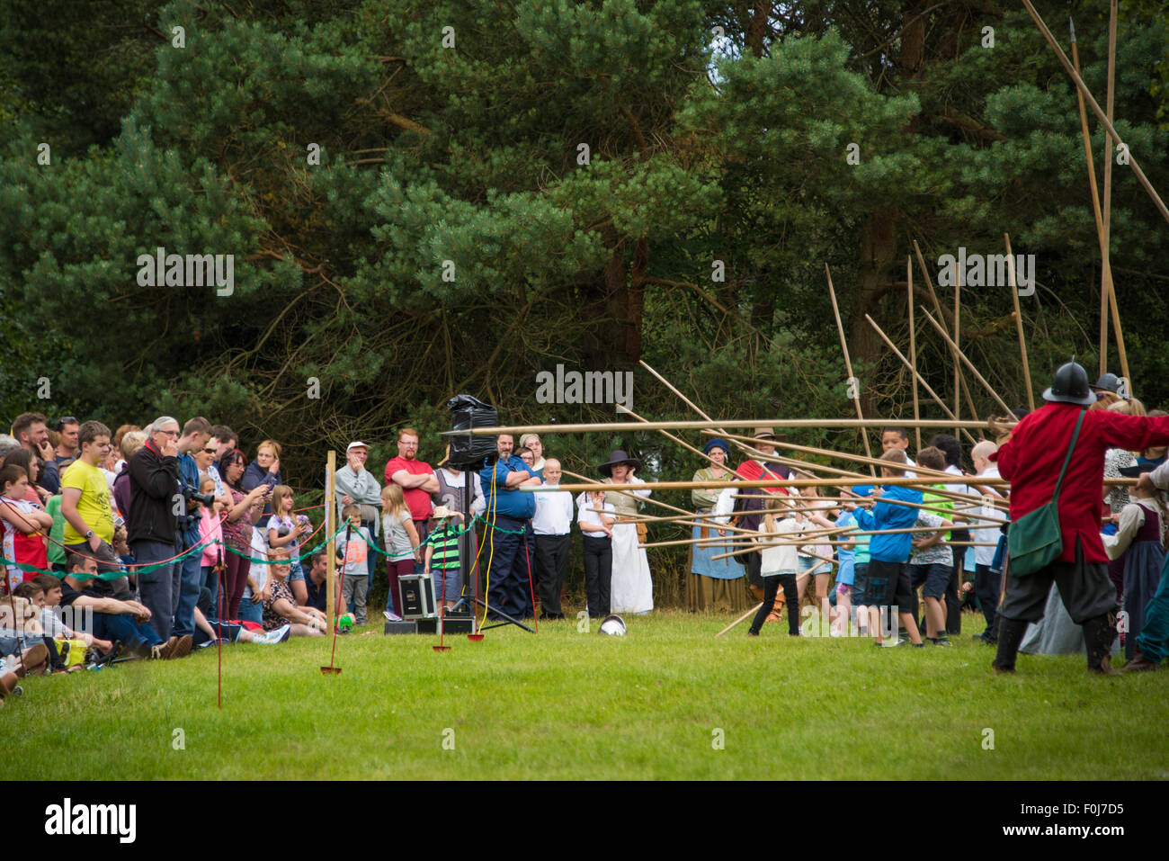 Children getting involved during a 1700 Yeomanry re-enactment at ...