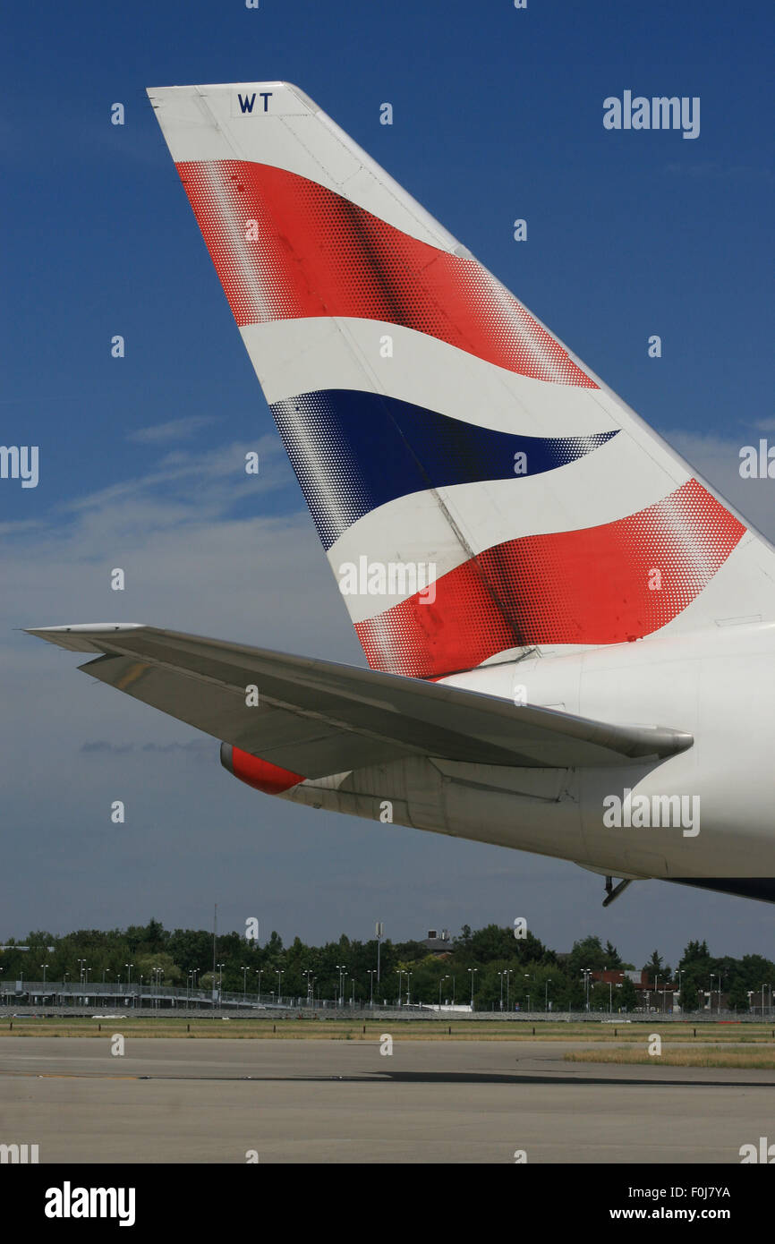 British airways tail hi-res stock photography and images - Alamy