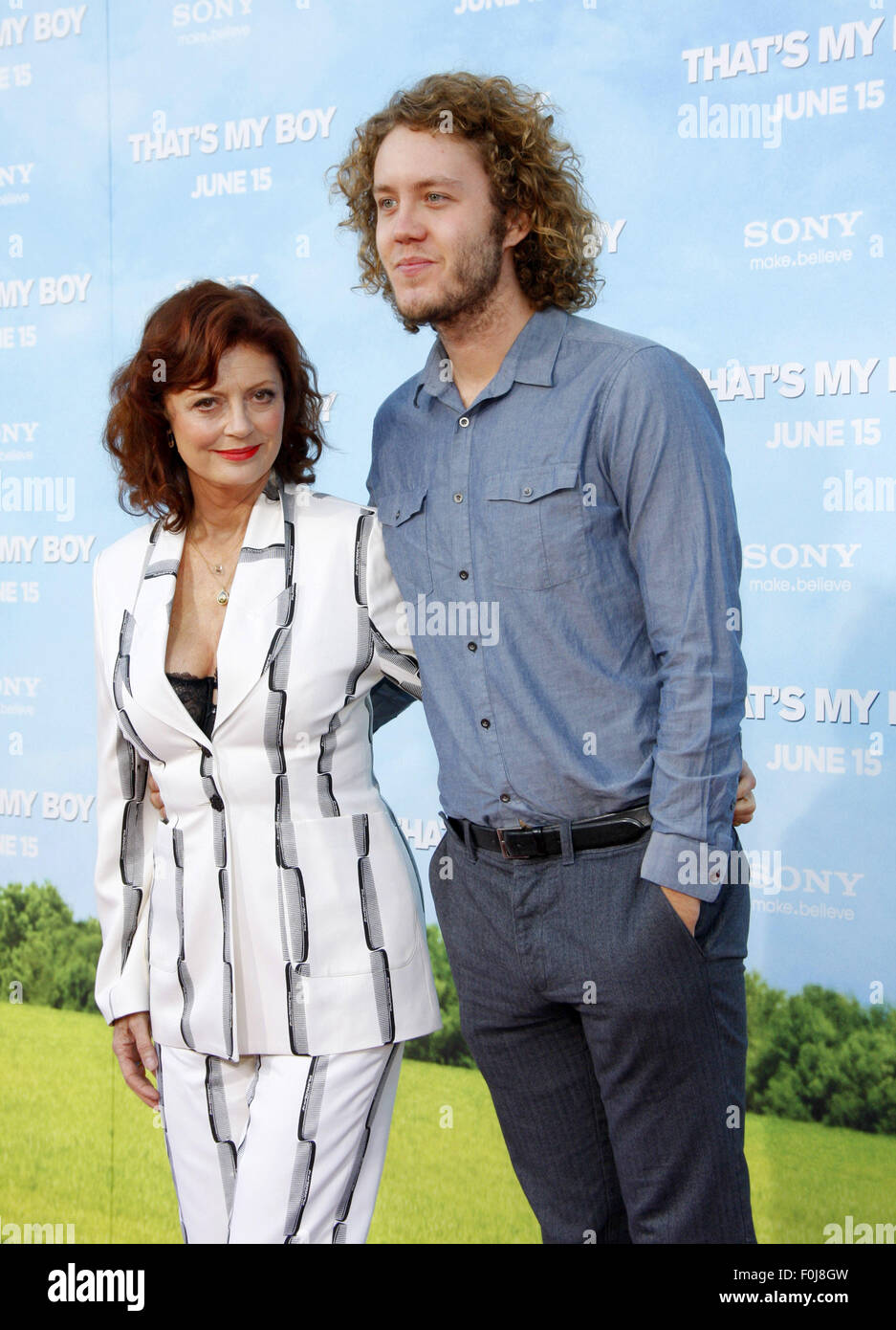 Jack Henry Robbins and Susan Sarandon at the Los Angeles premiere of ...