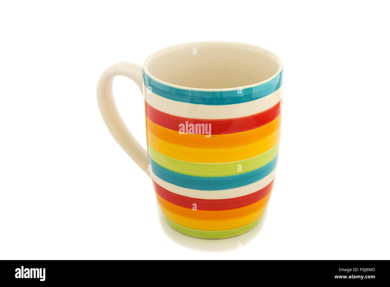 Rainbow cup isolated on a white background Stock Photo - Alamy