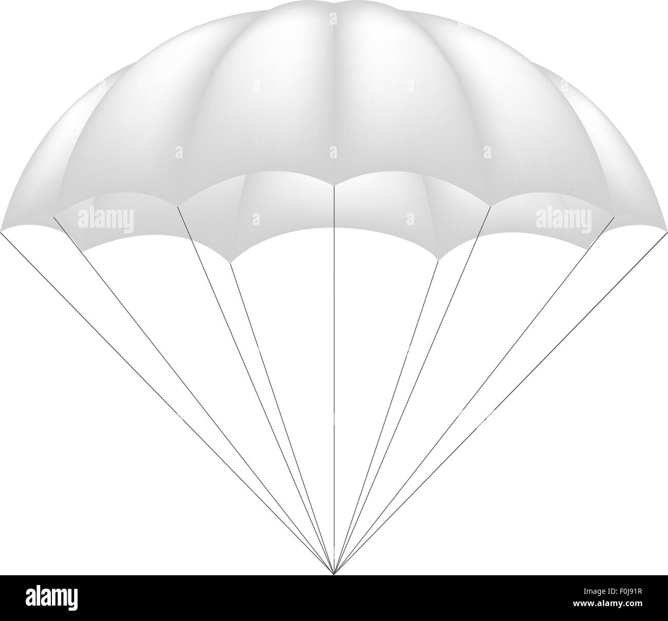 Parachute in white design Stock Vector Image & Art - Alamy