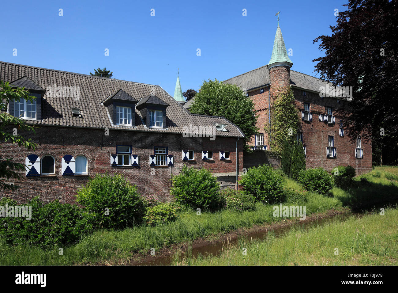 Wasserschloss Walbeck in Geldern-Walbeck, Niederrhein, Nordrhein ...