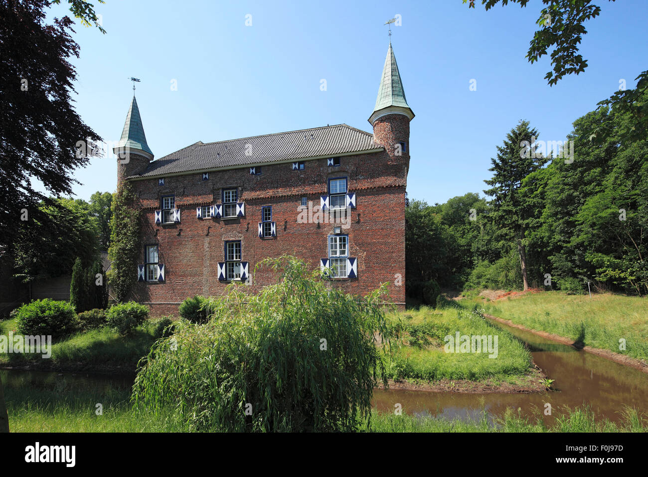 Wasserschloss Walbeck in Geldern-Walbeck, Niederrhein, Nordrhein ...