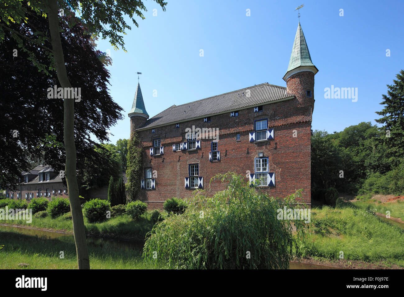 Wasserschloss Walbeck in Geldern-Walbeck, Niederrhein, Nordrhein ...