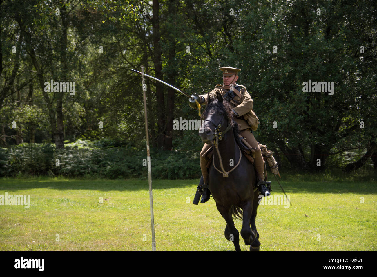 The 16th Lancers display Troop World War one re-enactment soldiers ...