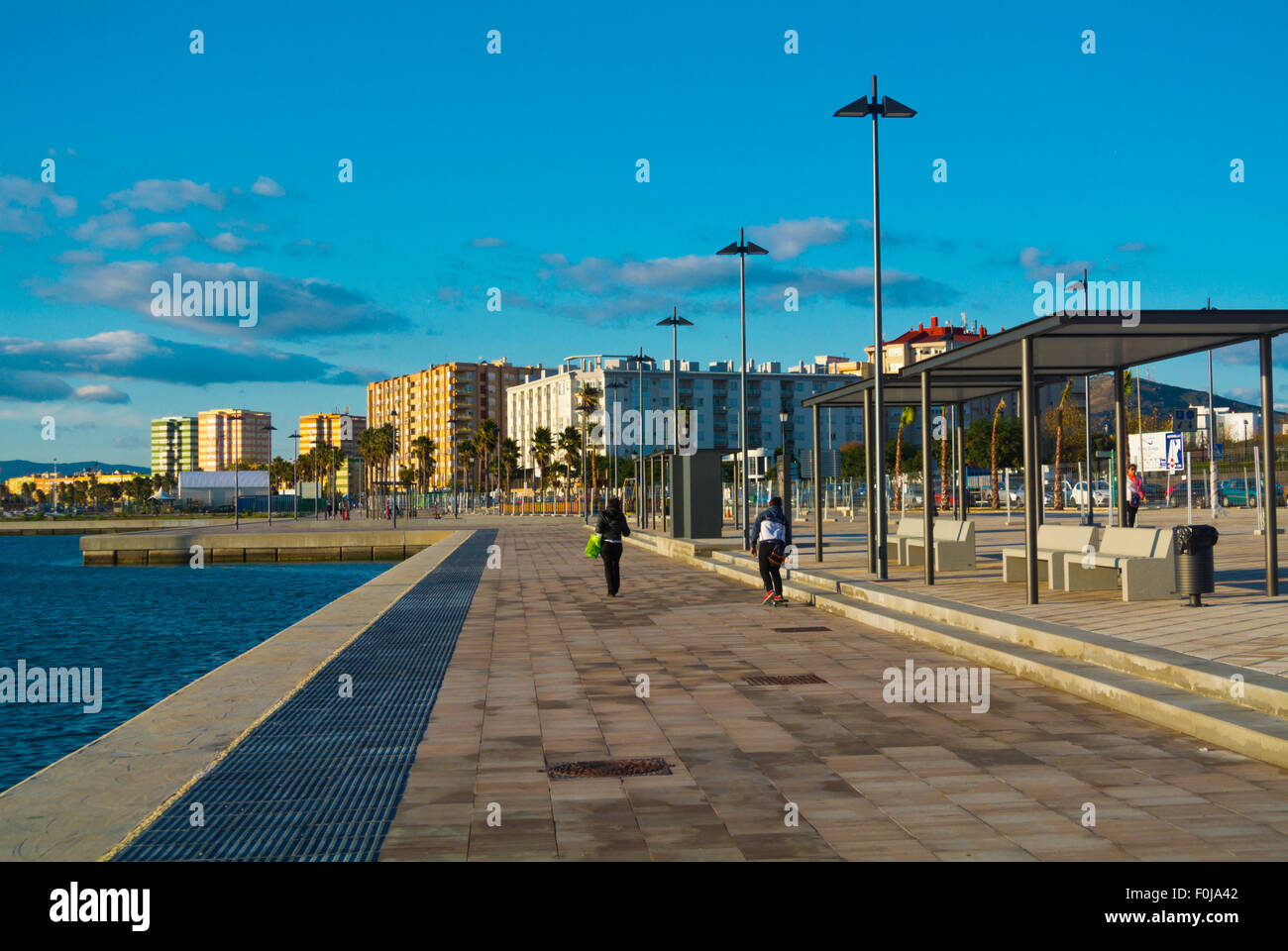 Paseo Maritimo Poniente, seaside promenade, La Linea de la Conception ...
