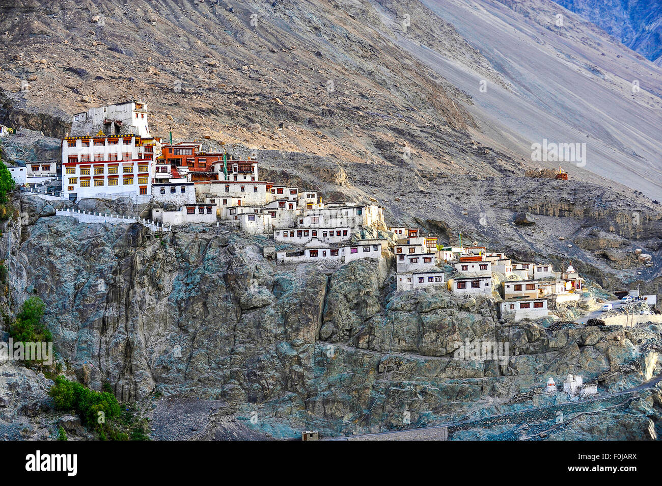 India Jammu Kashmir Ladakh Diskit Diskit Monastery in Nubra Valley ...