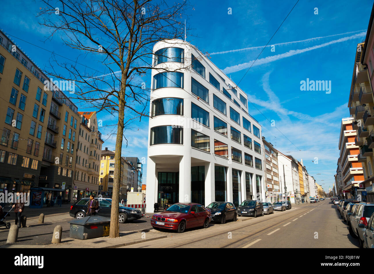 Augustinerstrasse, Maxvorstadt, Munich, Bavaria, Germany Stock Photo ...