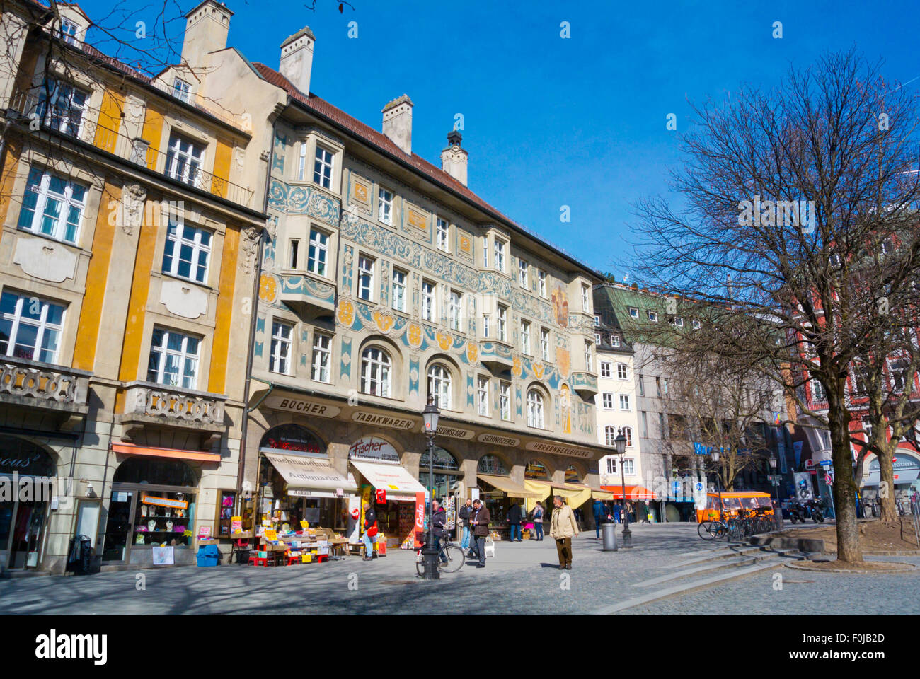 Rindermarkt, Altstadt, old town, Munich, Bavaria, Germany Stock Photo ...