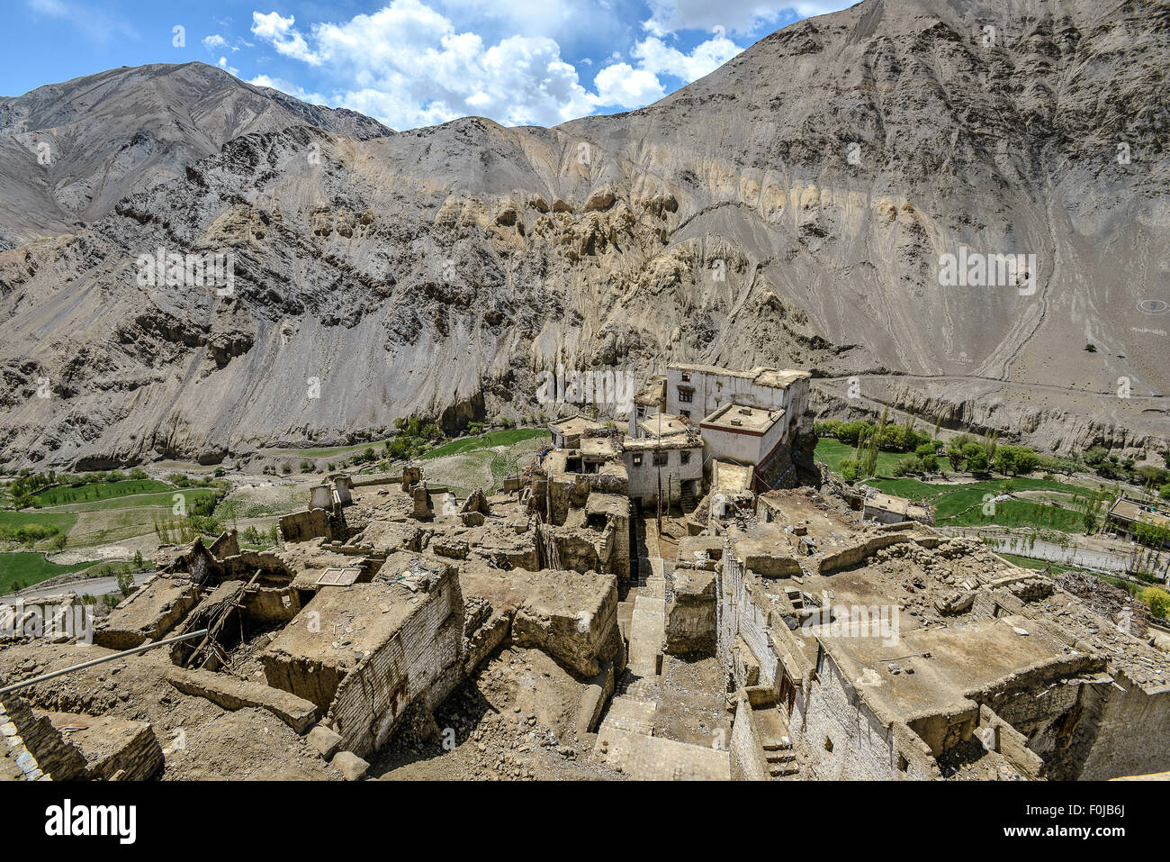 India Jammu Kashmir Ladakh Lamayuru Village Stock Photo - Alamy