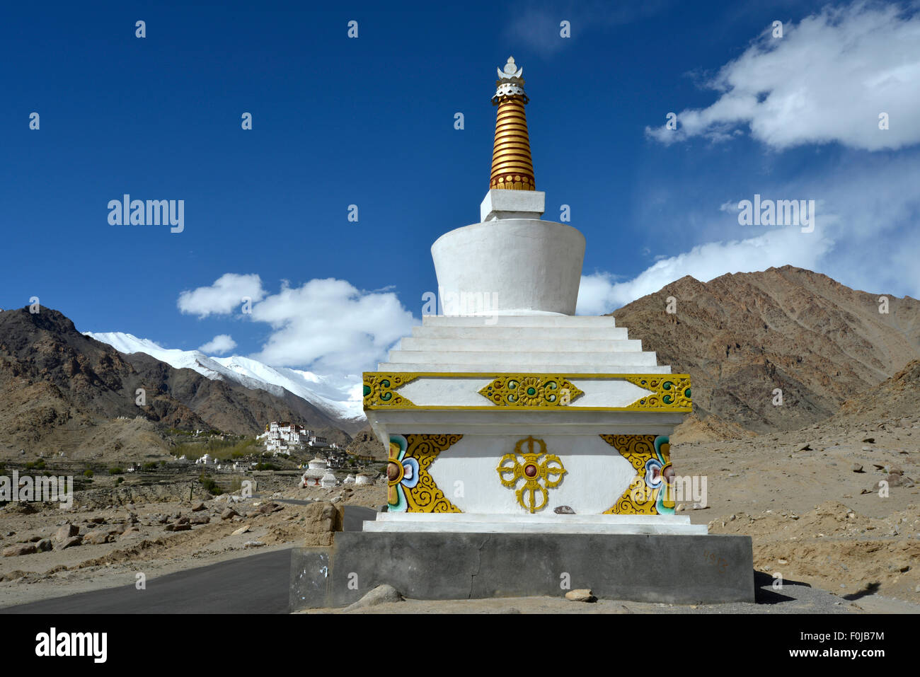 India Jammu Kashmir Ladakh Likir Monastery Stock Photo - Alamy
