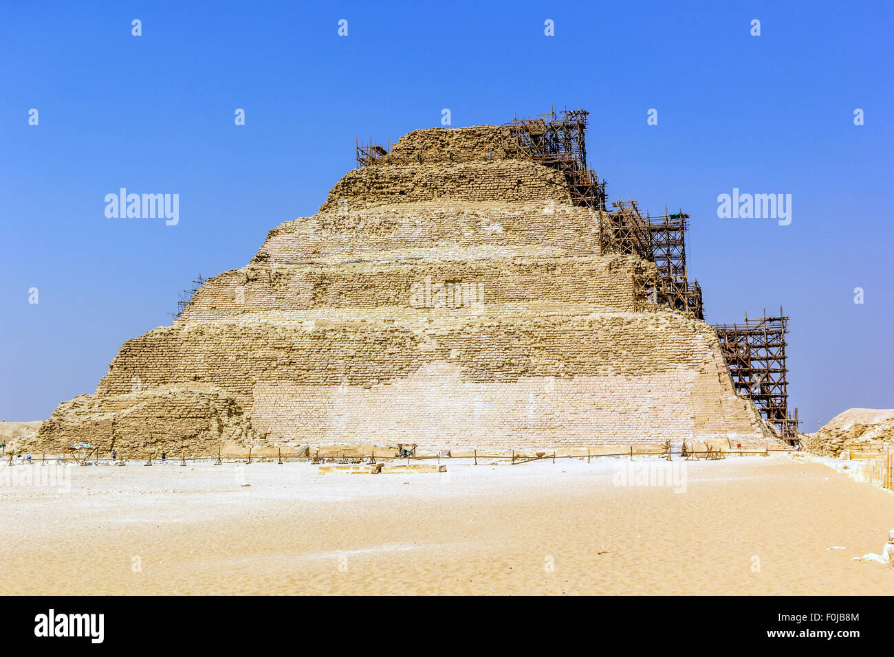 a horizontal view of the restoration of the Djoser pyramid Stock Photo ...