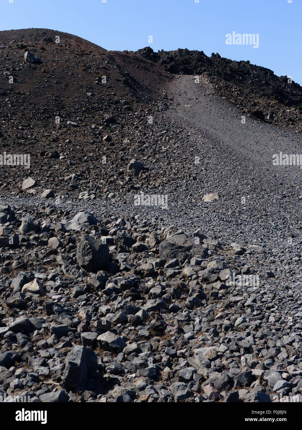 Stunning rocky landscape of Nea Kameni volcanic island Stock Photo - Alamy