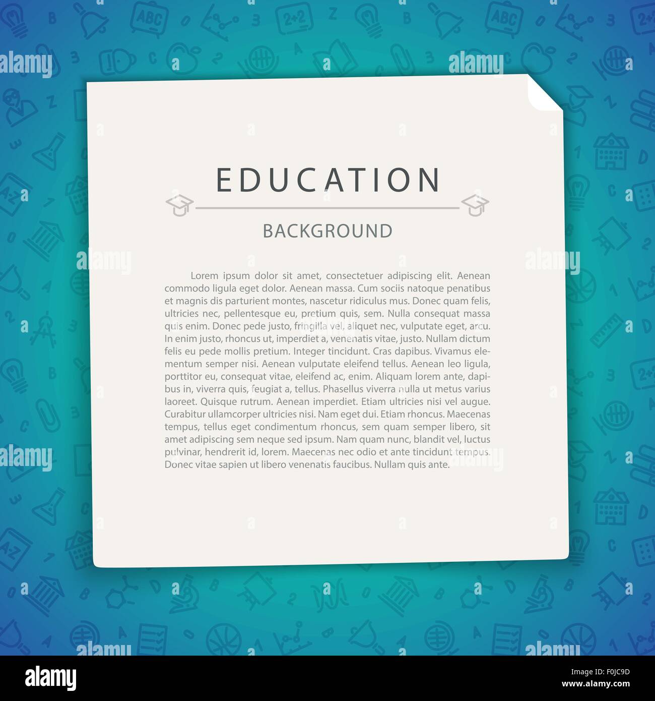 Colorful Education Background with Copy Space Stock Vector Image & Art ...