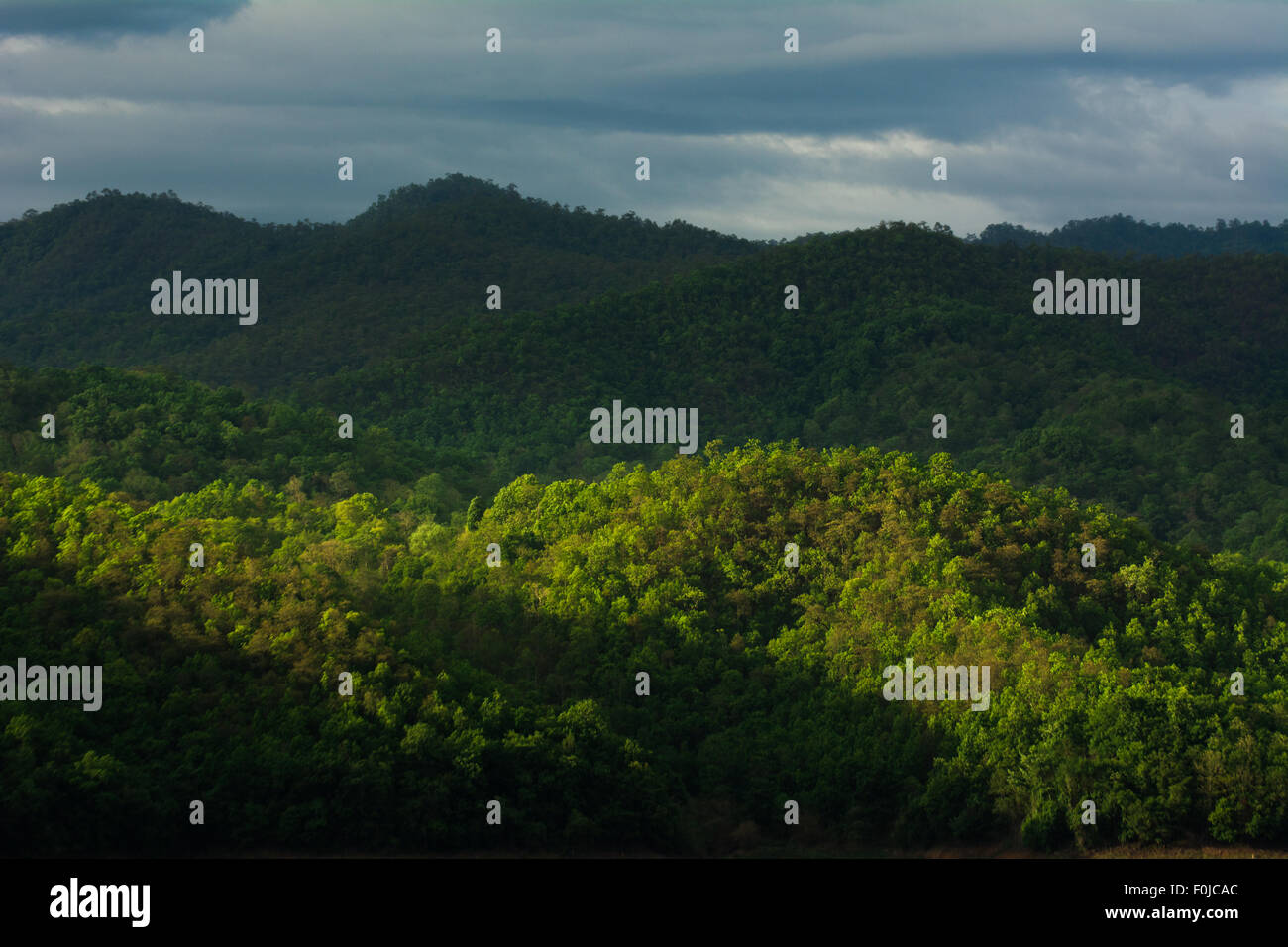 Mountain range with shade and shadow Stock Photo - Alamy