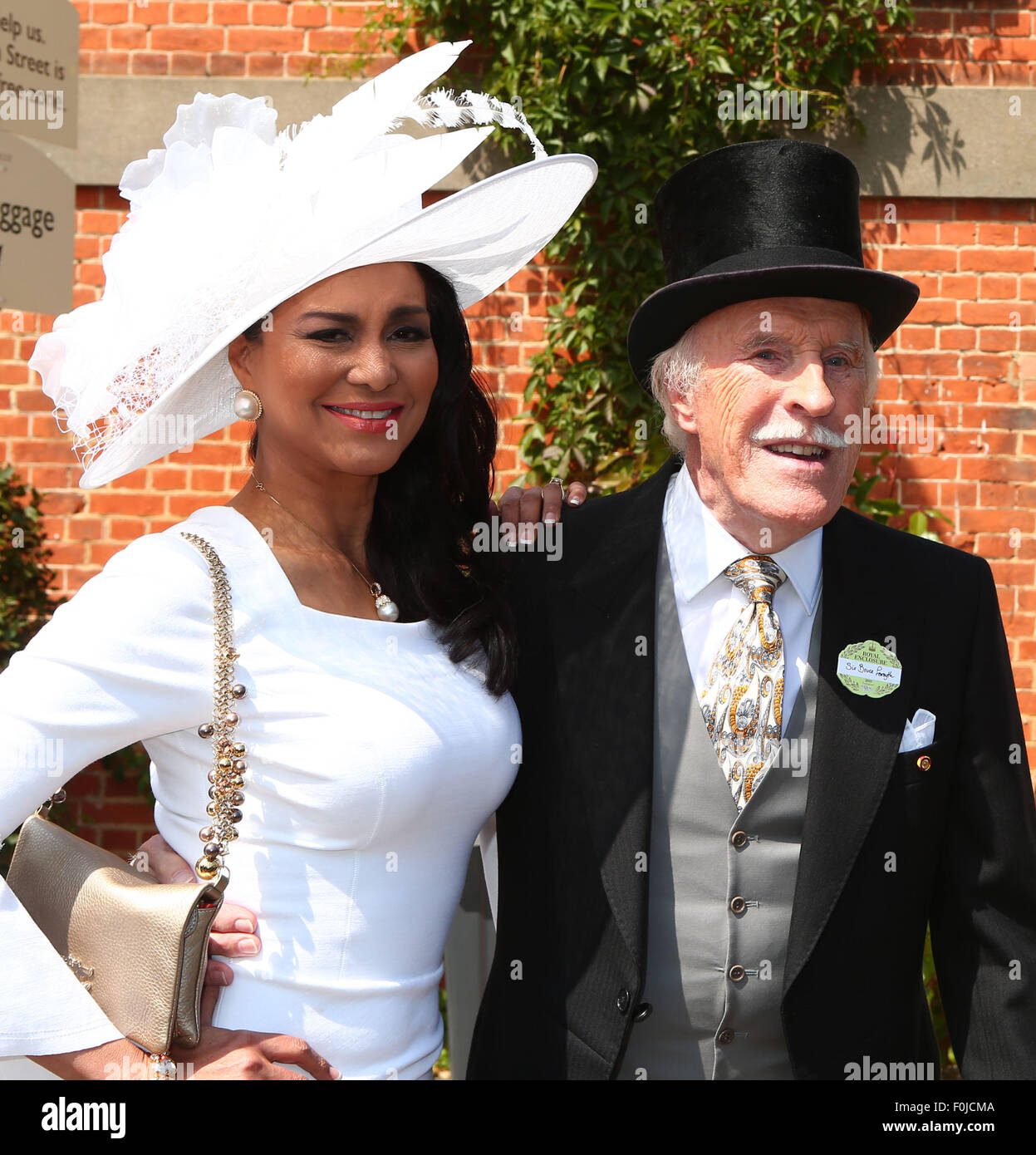 Royal Ascot 2015 held at Ascot Racecourse - Day 1 Featuring: Sir Bruce Forsyth, Wilnelia Merced ...