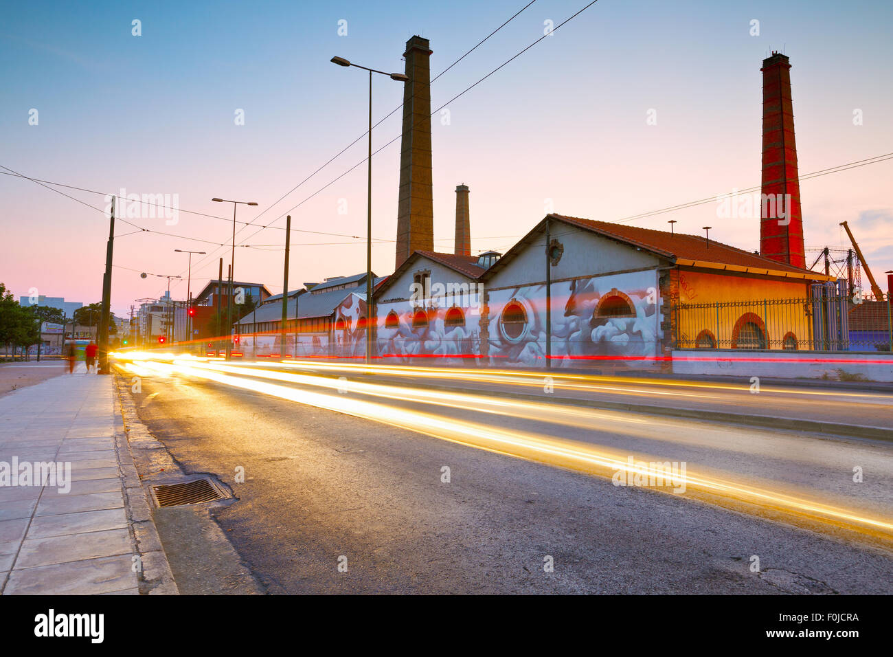 View of Technopolis, an industrial museum and a major cultural venue on ...
