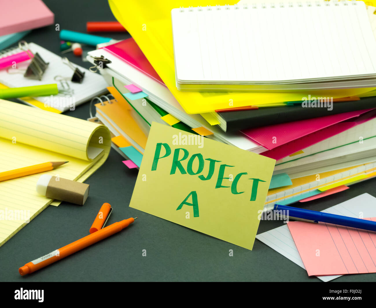 The Pile of Business Documents; Project Stock Photo - Alamy