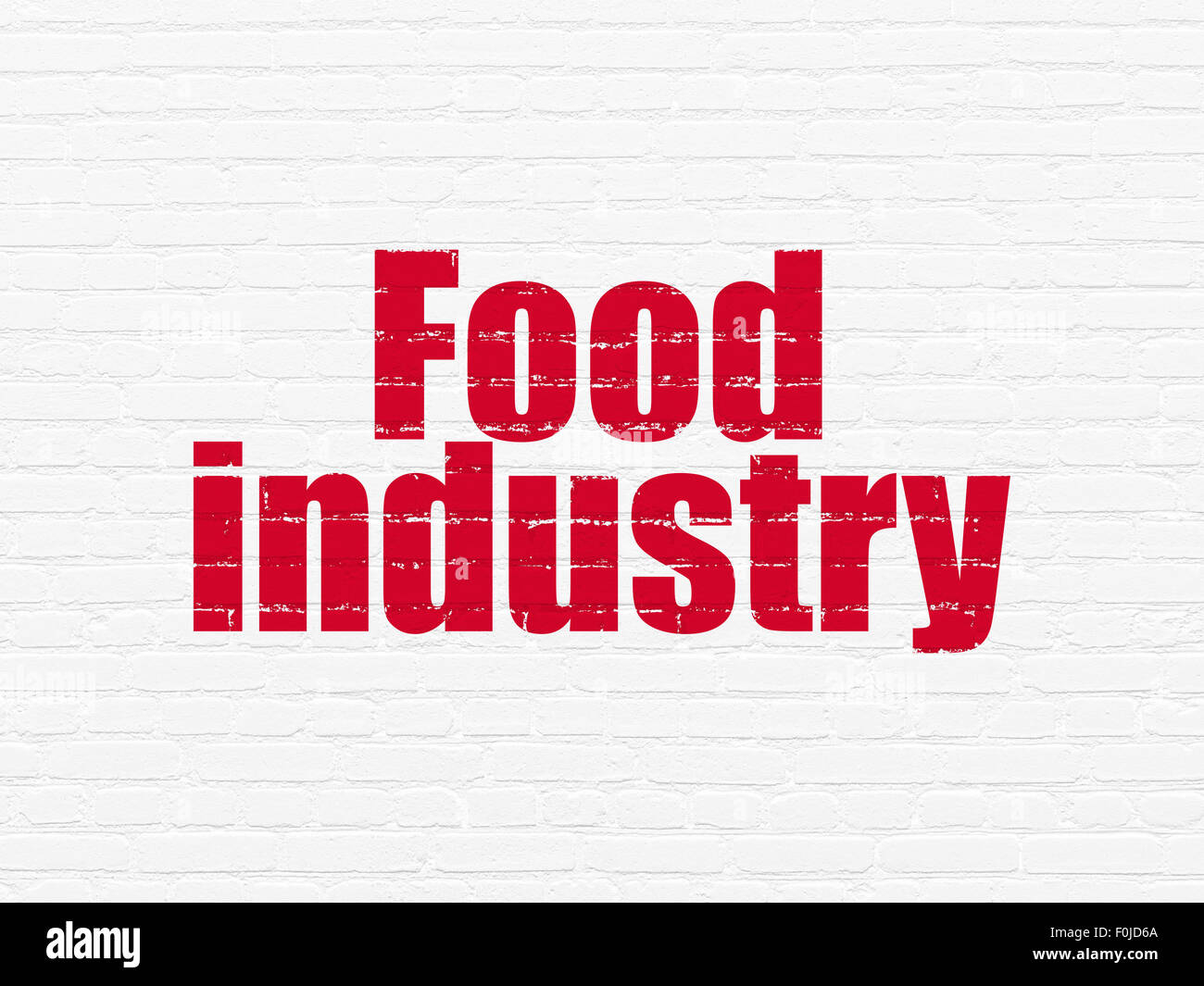 Industry concept: Food Industry on wall background Stock Photo - Alamy