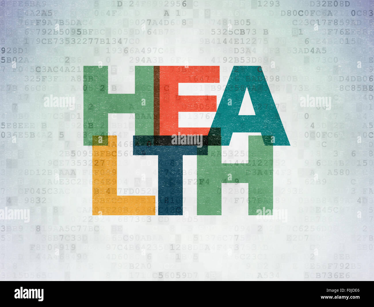 Healthcare concept: Health on Digital Paper background Stock Photo - Alamy