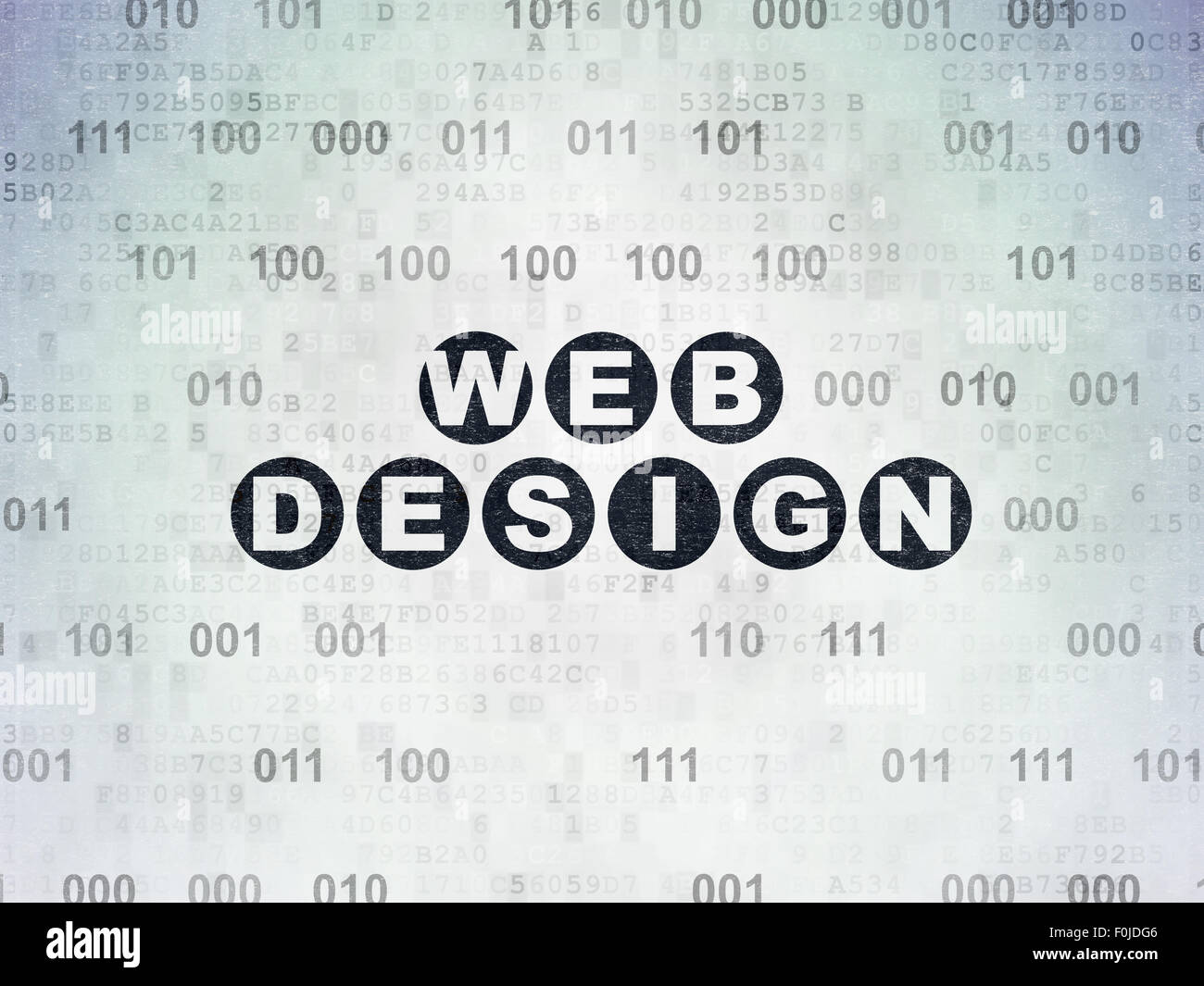 Web design concept: Web Design on Digital Paper background Stock Photo ...