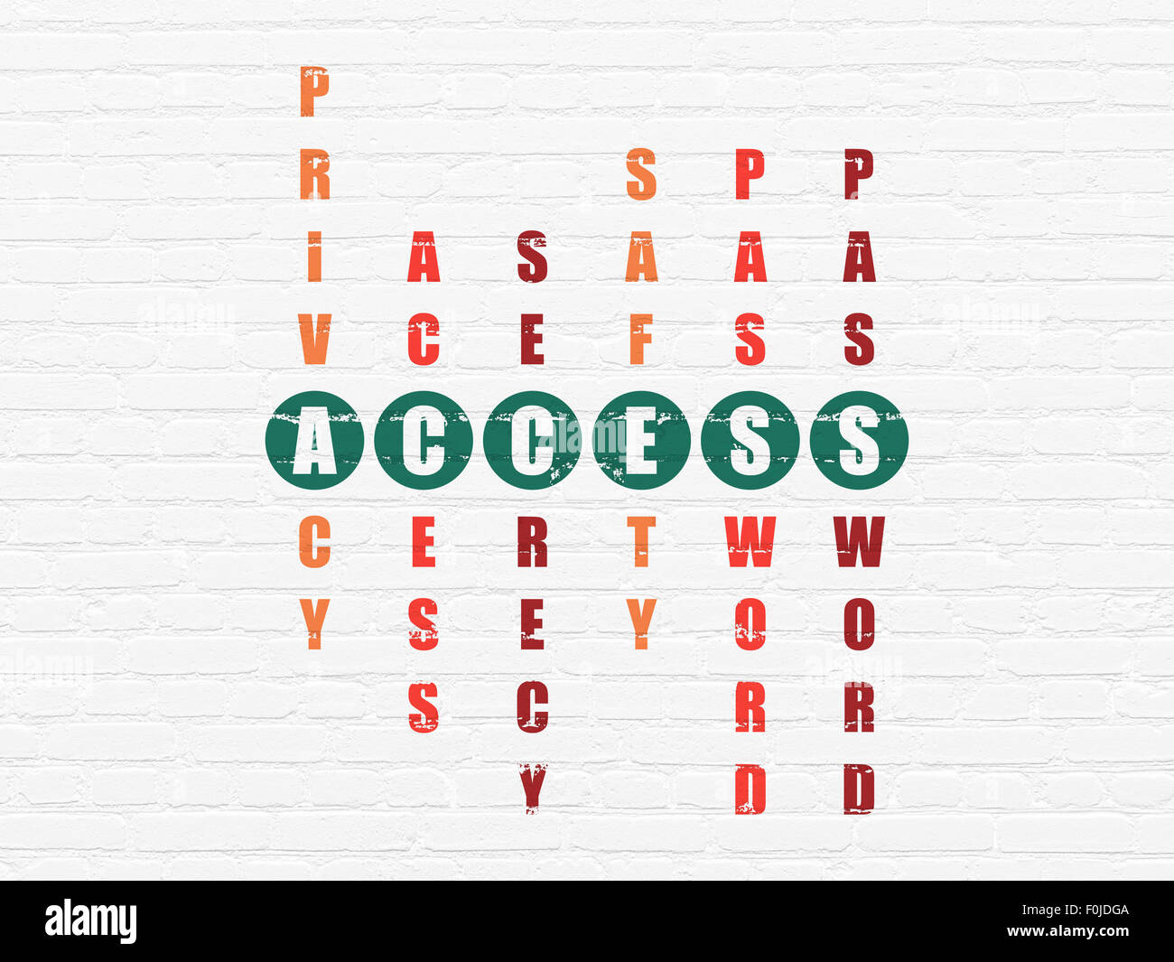 Privacy concept: word Access in solving Crossword Puzzle Stock Photo ...