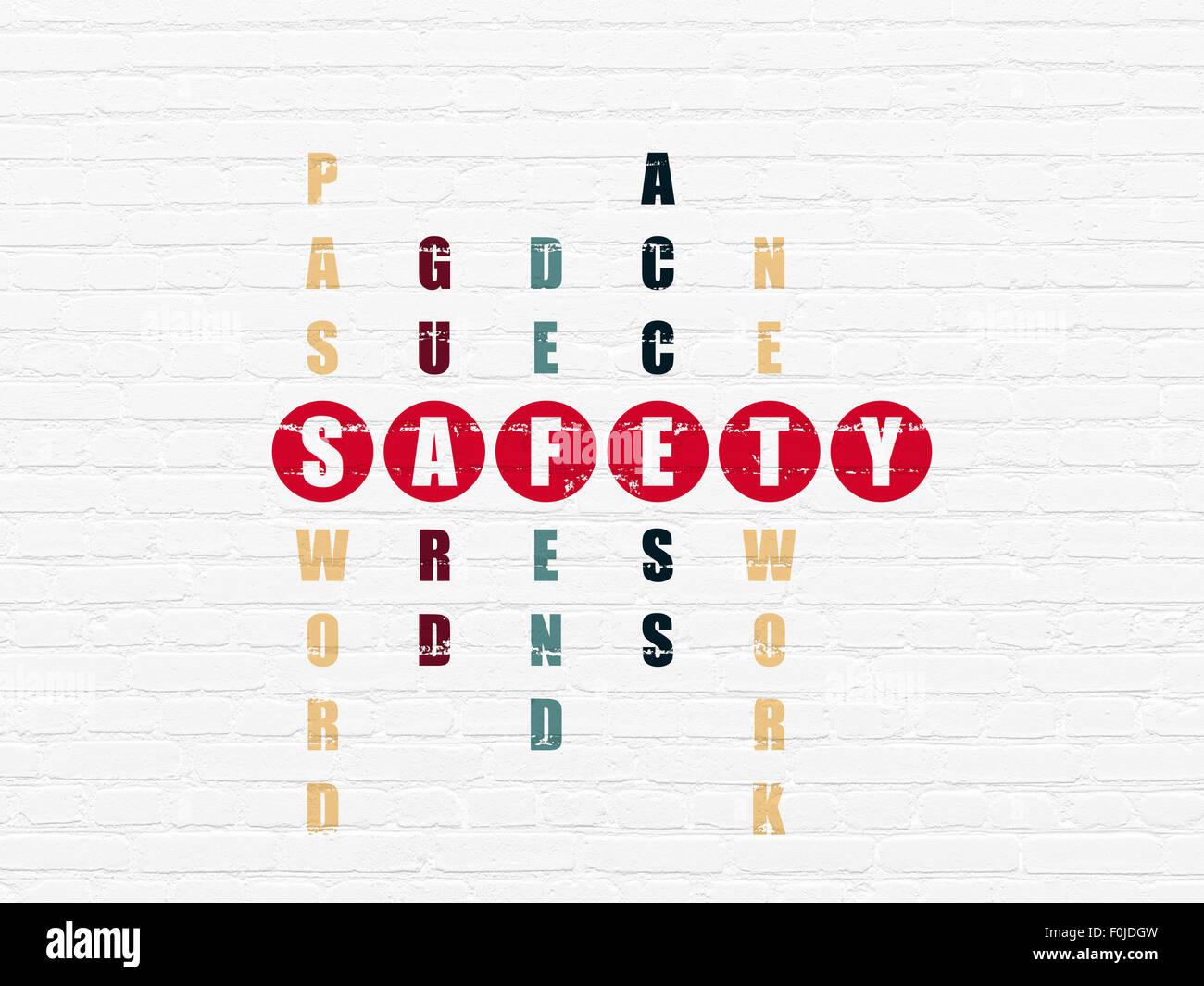 Security concept: word Safety in solving Crossword Puzzle Stock Photo ...