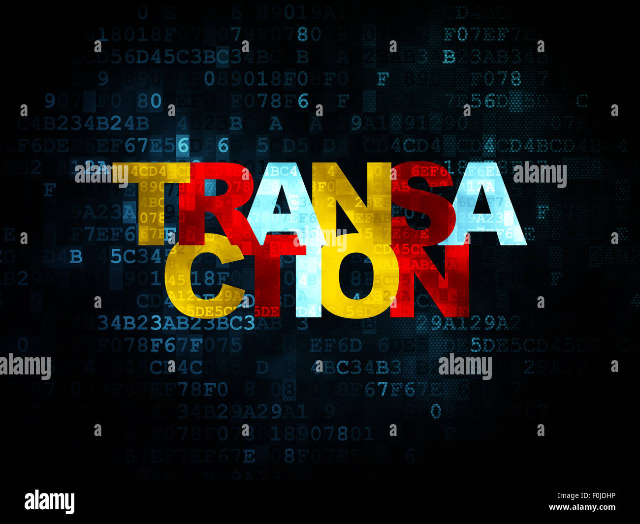 Currency concept: Transaction on Digital background Stock Photo - Alamy