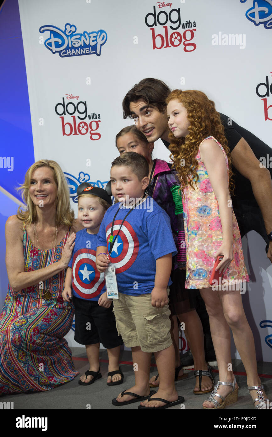 Anaheim, California, USA. 15th Aug, 2015. Actors Beth Littleford, Blake ...