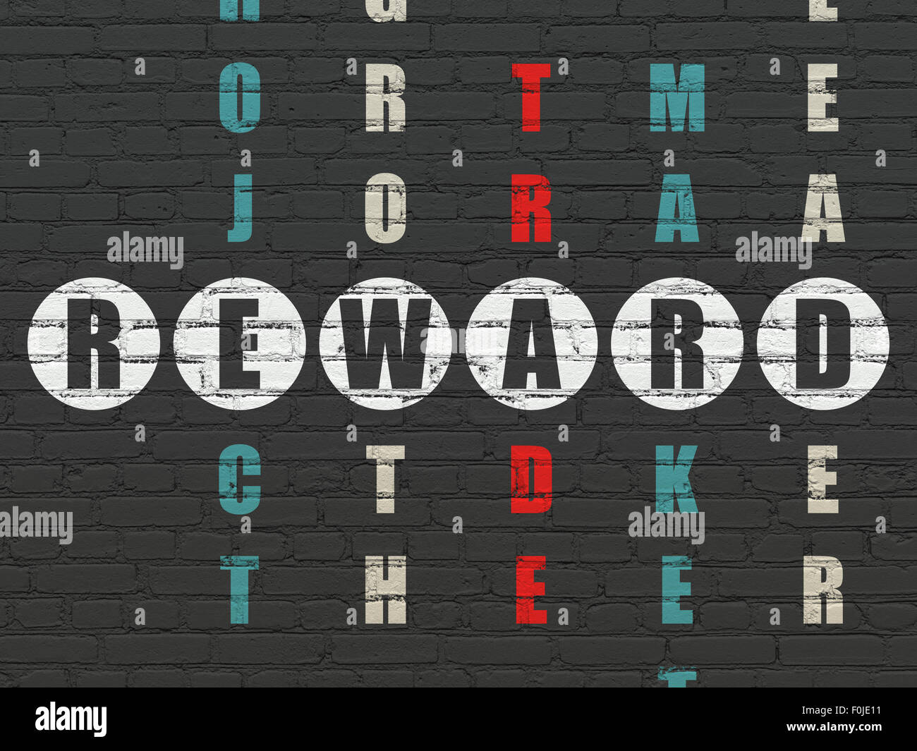 Business concept: word Reward in solving Crossword Puzzle Stock Photo ...