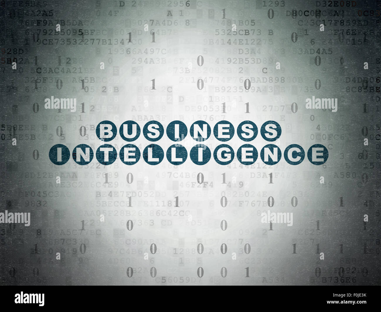 Business concept: Business Intelligence on Digital Paper background ...