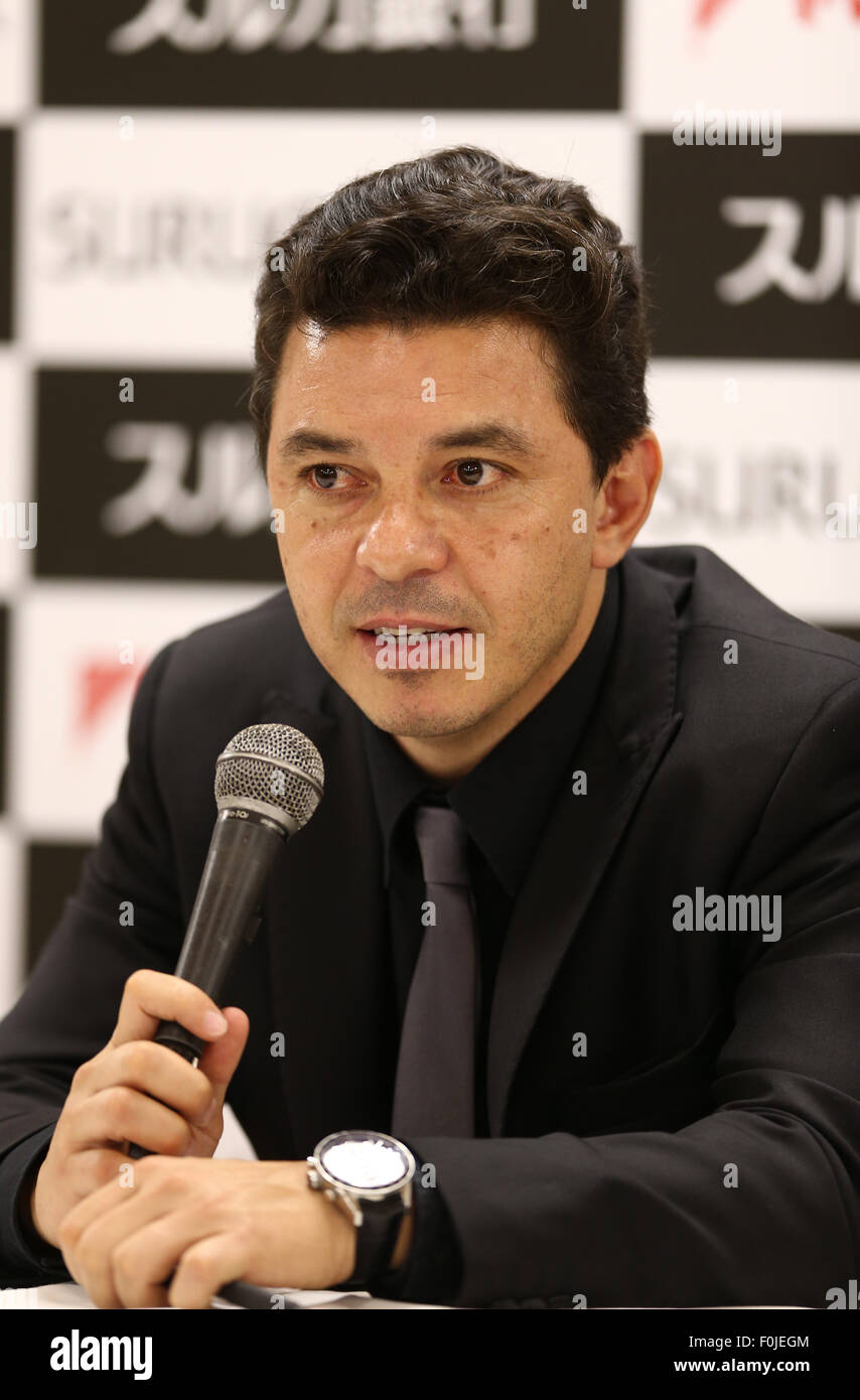Osaka, Japan. 11th Aug, 2015. Marcelo Gallardo (River) Football/Soccer ...