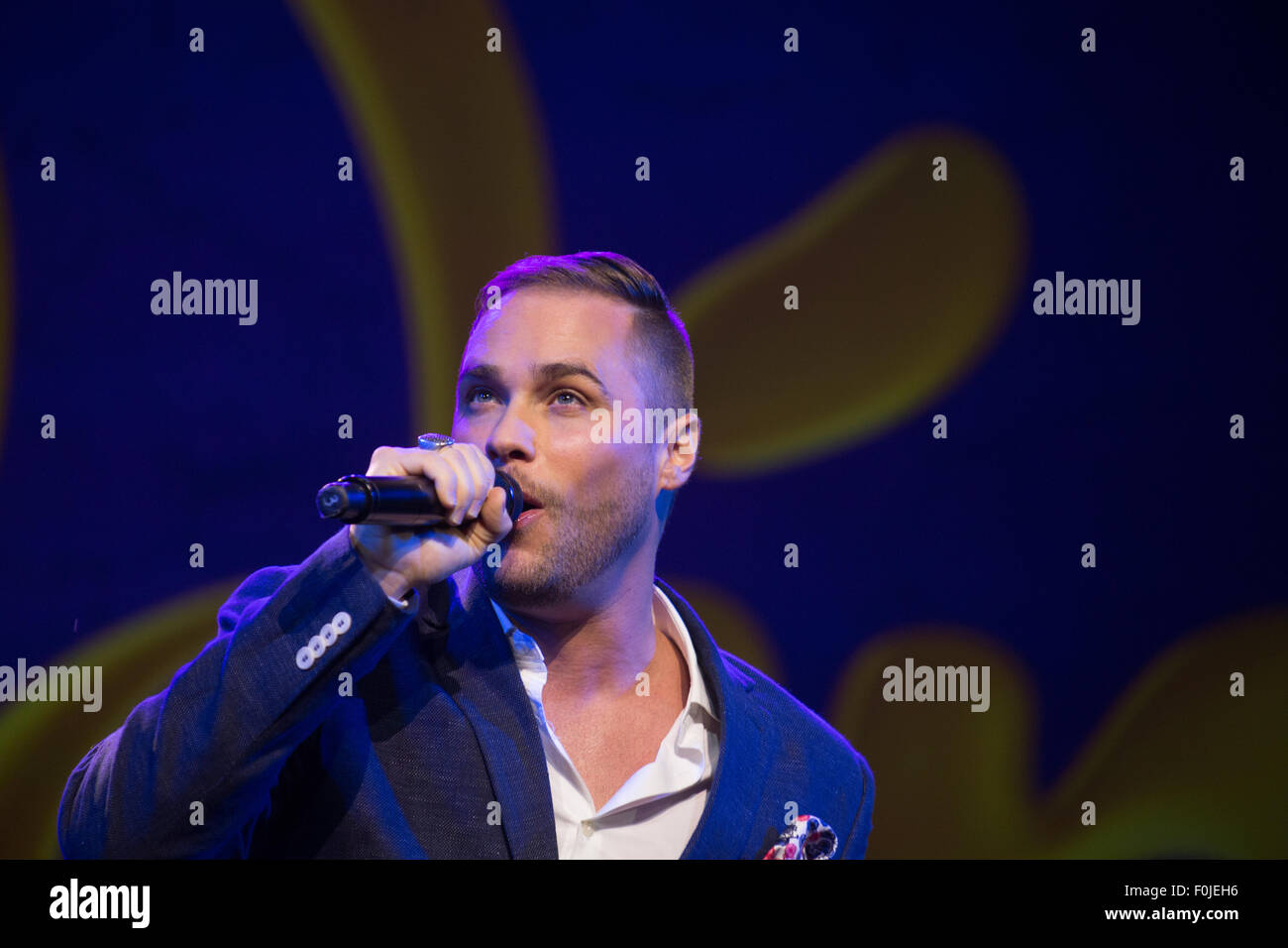 Anaheim, California, USA. 15th Aug, 2015. Joshua Strickland, the ...