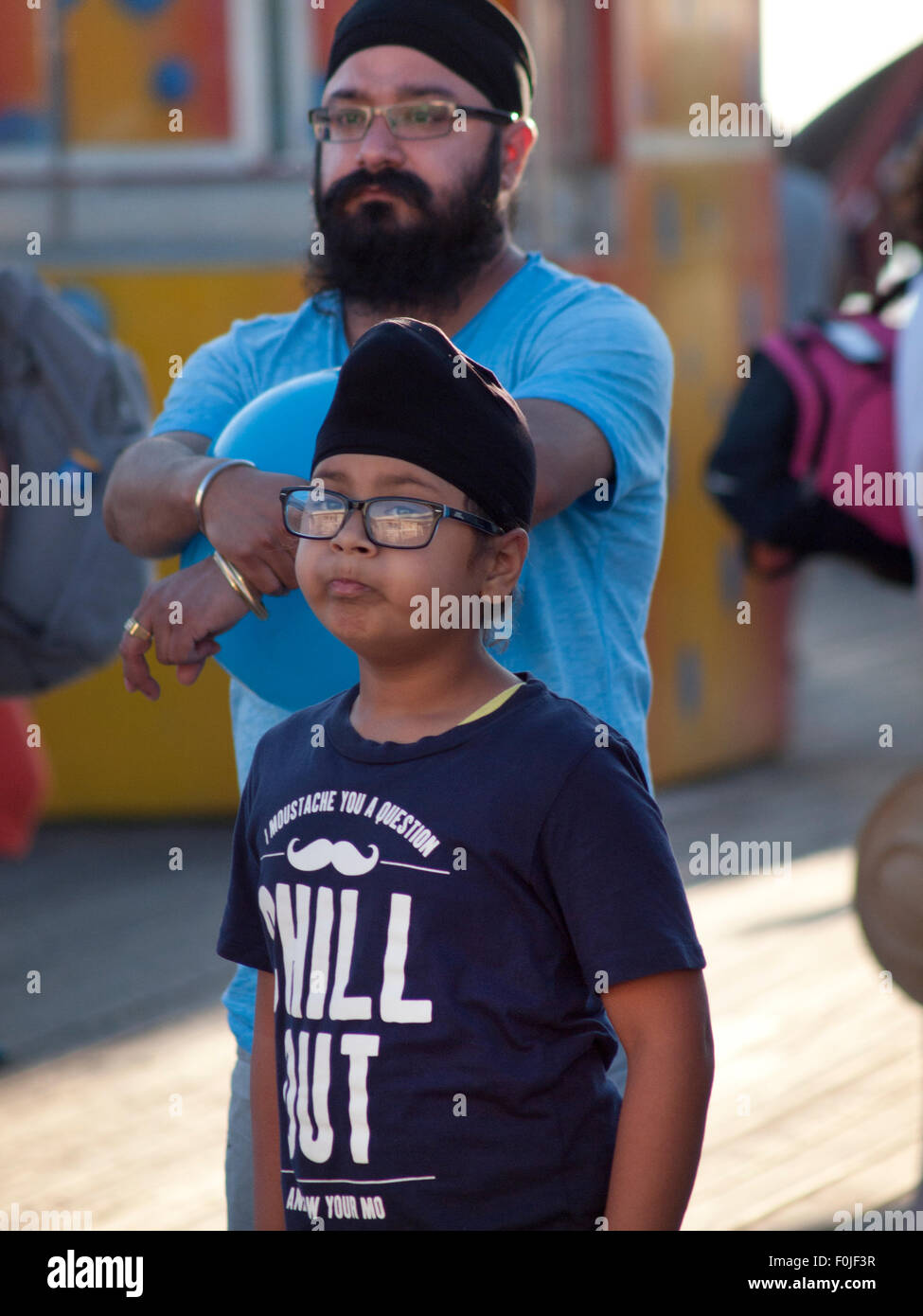 Sikh father son hi-res stock photography and images - Alamy