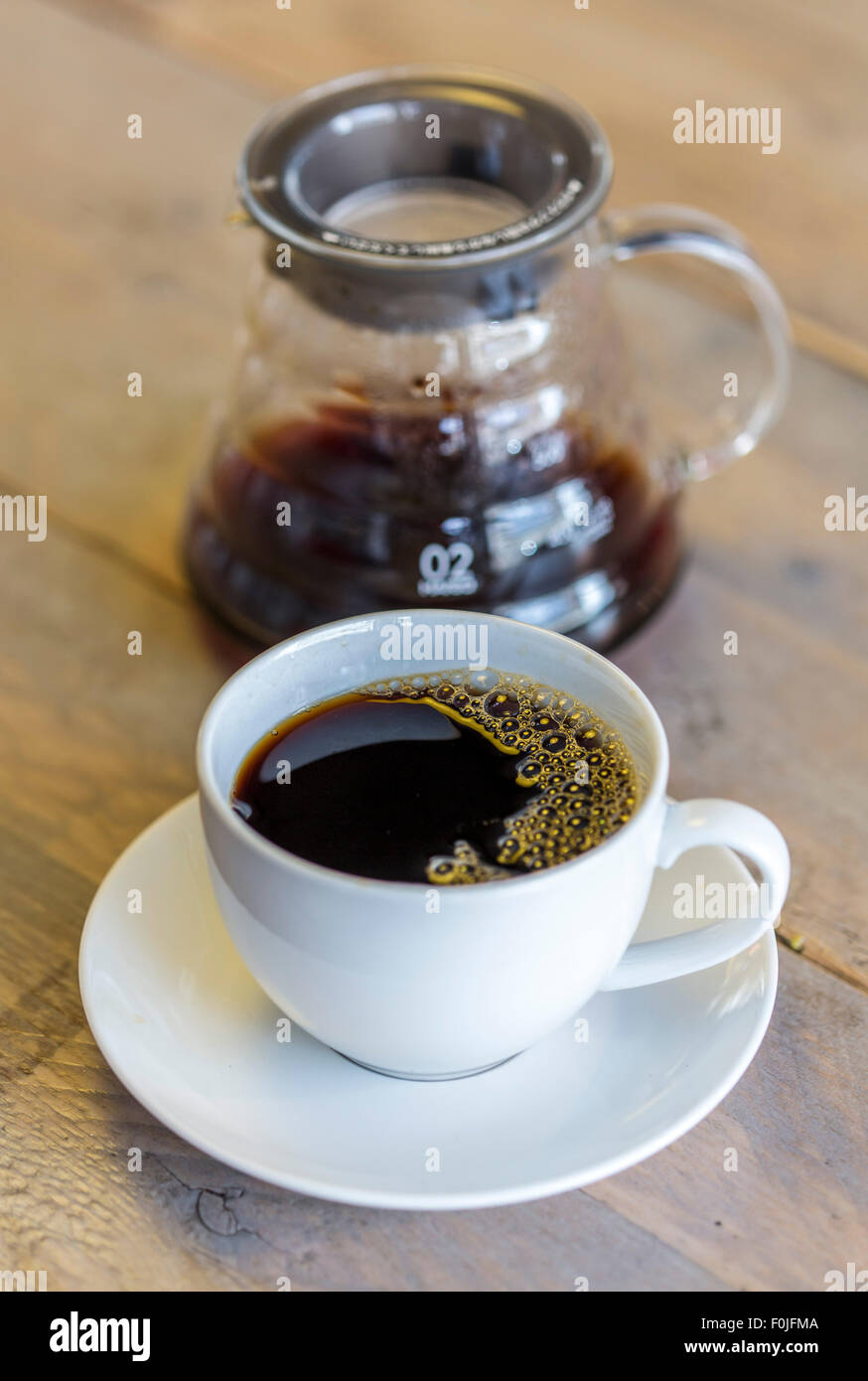 Filter coffee making Stock Photo - Alamy