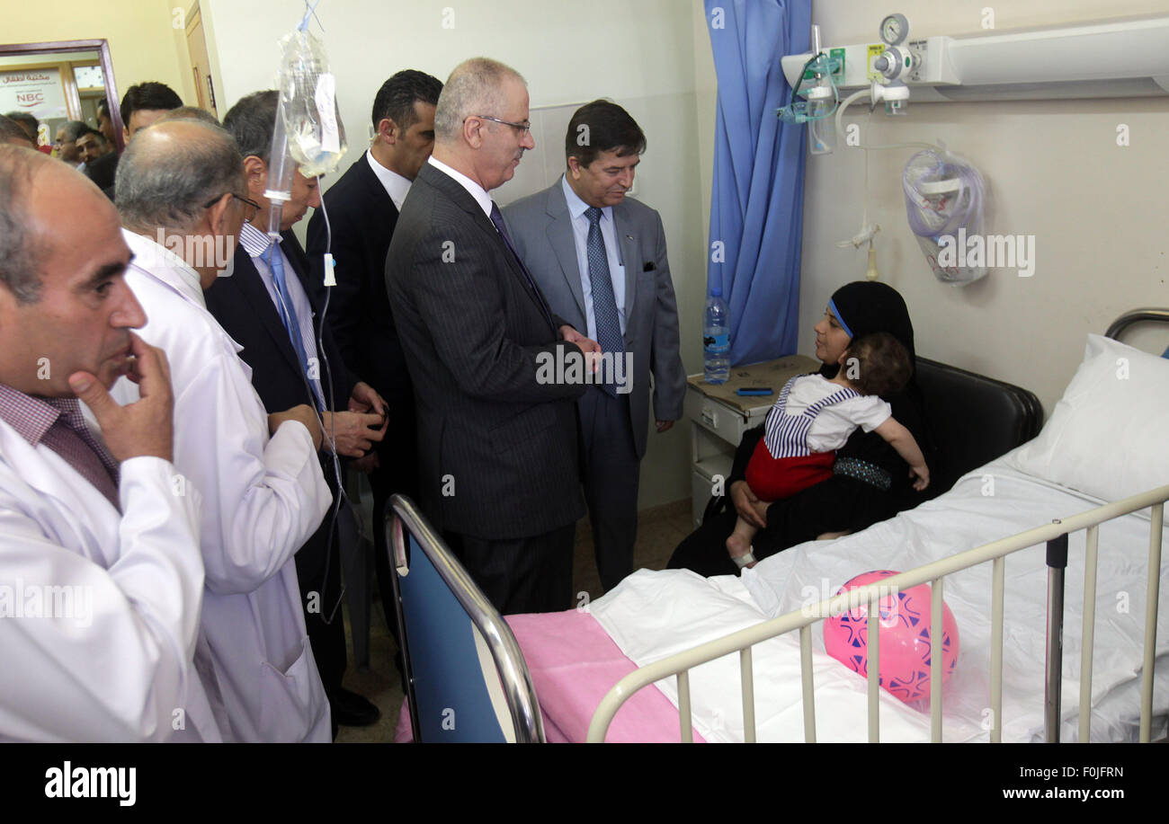 Ramallah, West Bank, Palestinian Territory. 17th Aug, 2015. Palestinian ...