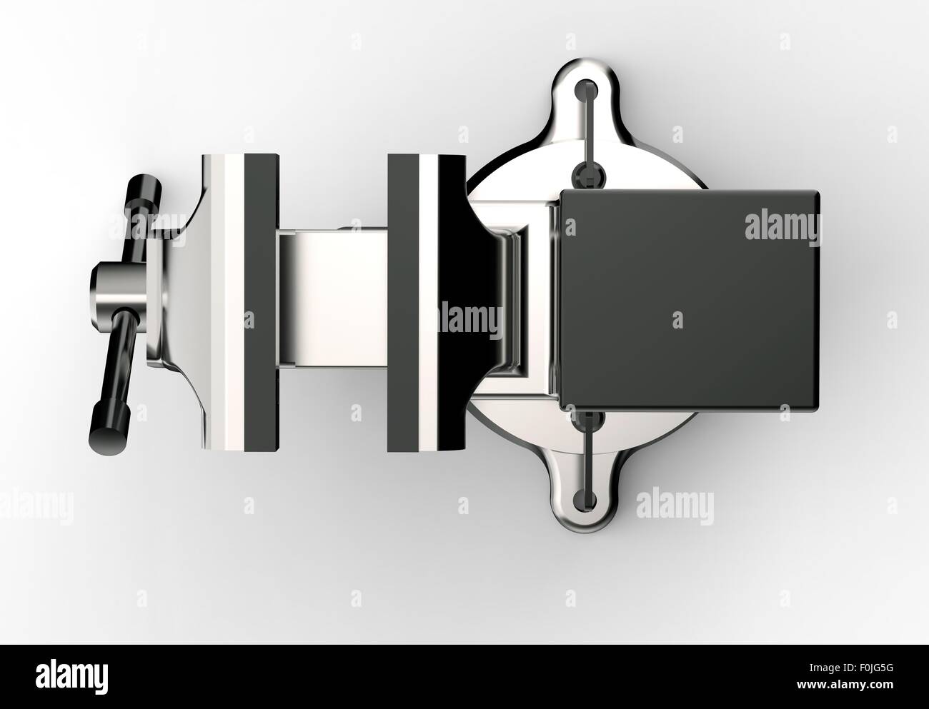 metal gray vice isolated on a white background Stock Photo - Alamy