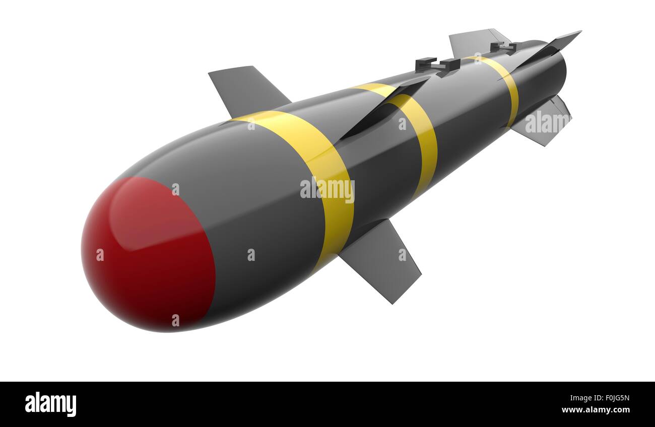 grey and red missile isolated on a background Stock Photo - Alamy
