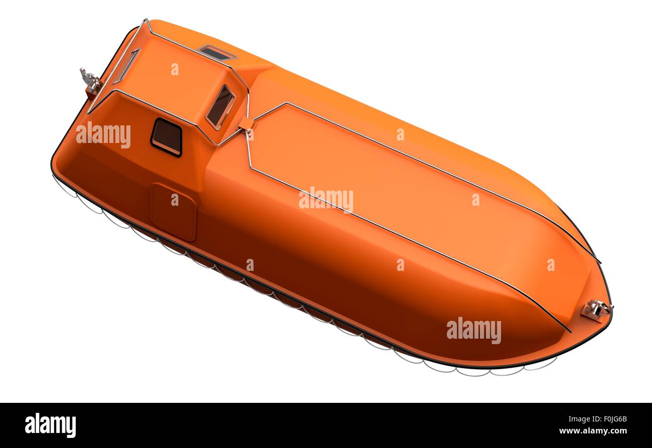 Lifeboat on rescue Cut Out Stock Images & Pictures - Alamy