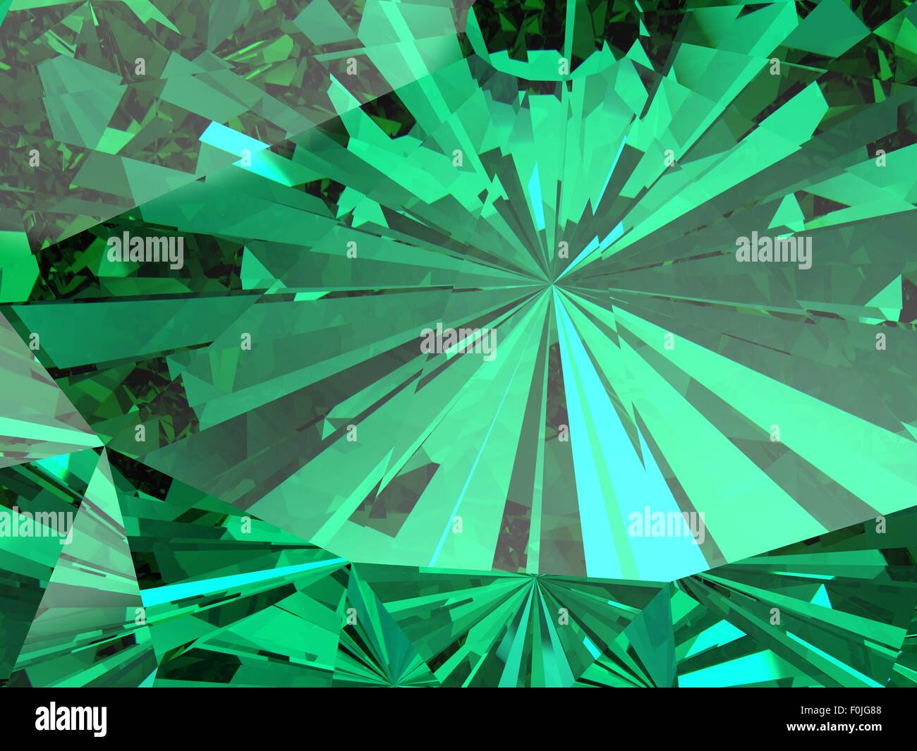 perfect emerald isolated on a white background Stock Photo - Alamy