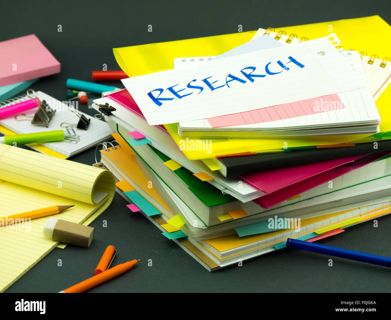 The Pile of Business Documents; Research Stock Photo - Alamy