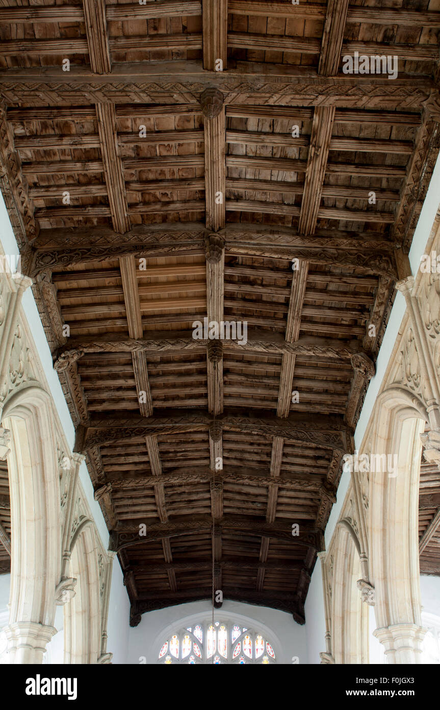 The wooden ceiling, St. Mary the Virgin Church, Whiston ...