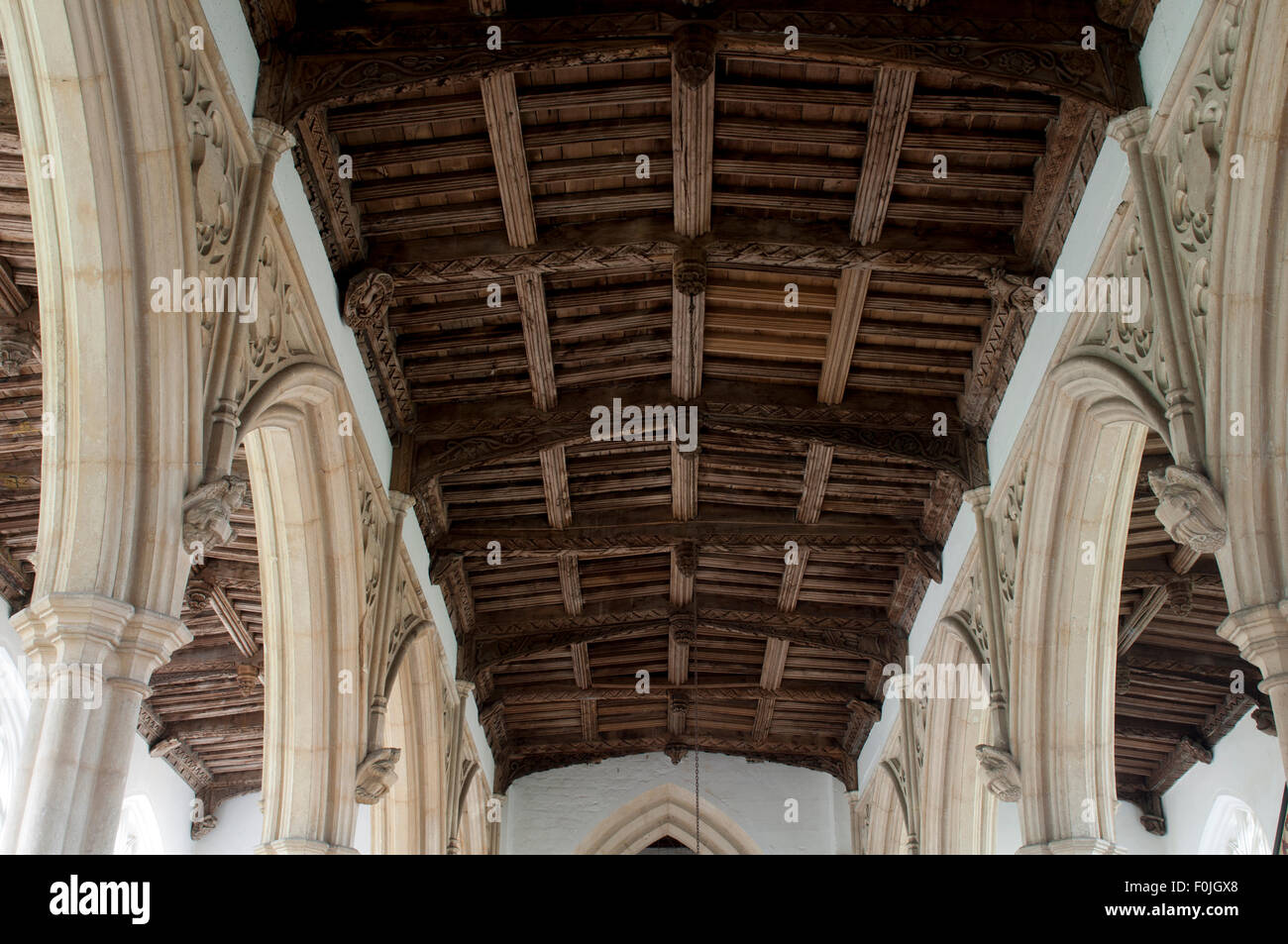 The wooden ceiling, St. Mary the Virgin Church, Whiston ...